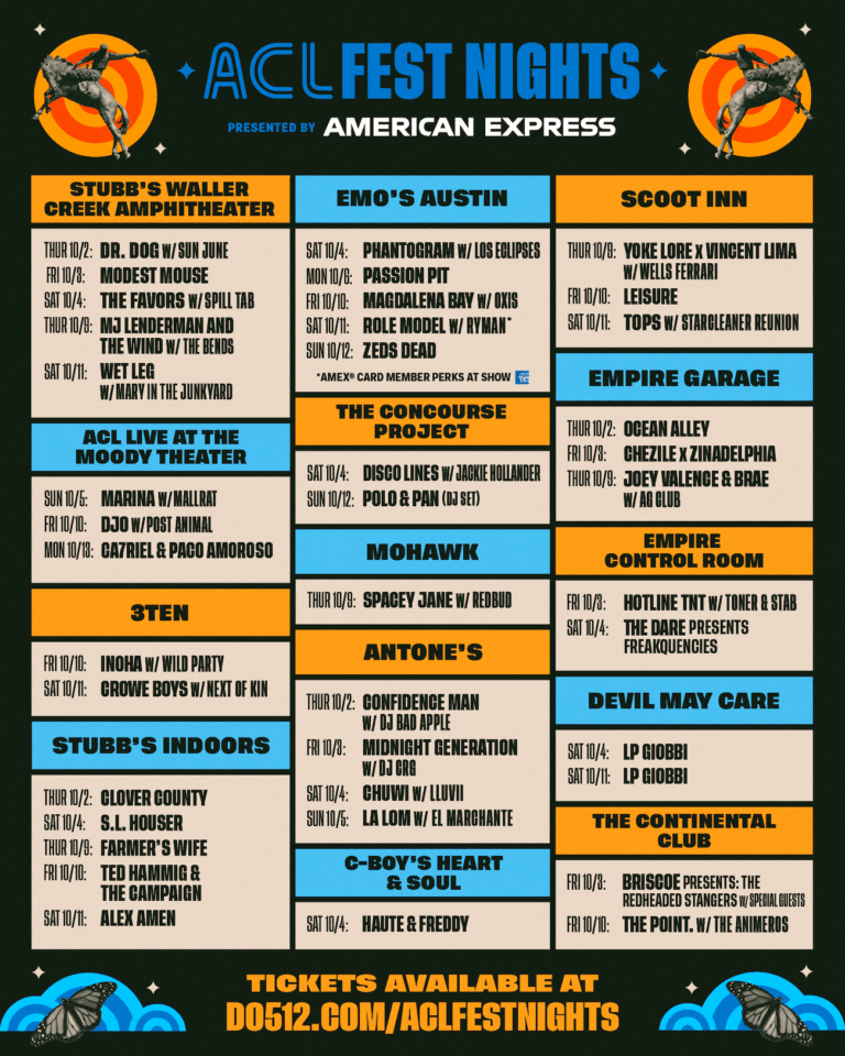 Austin City Limits Festival 2025 Preview: An Epic, Eclectic Lineup ...