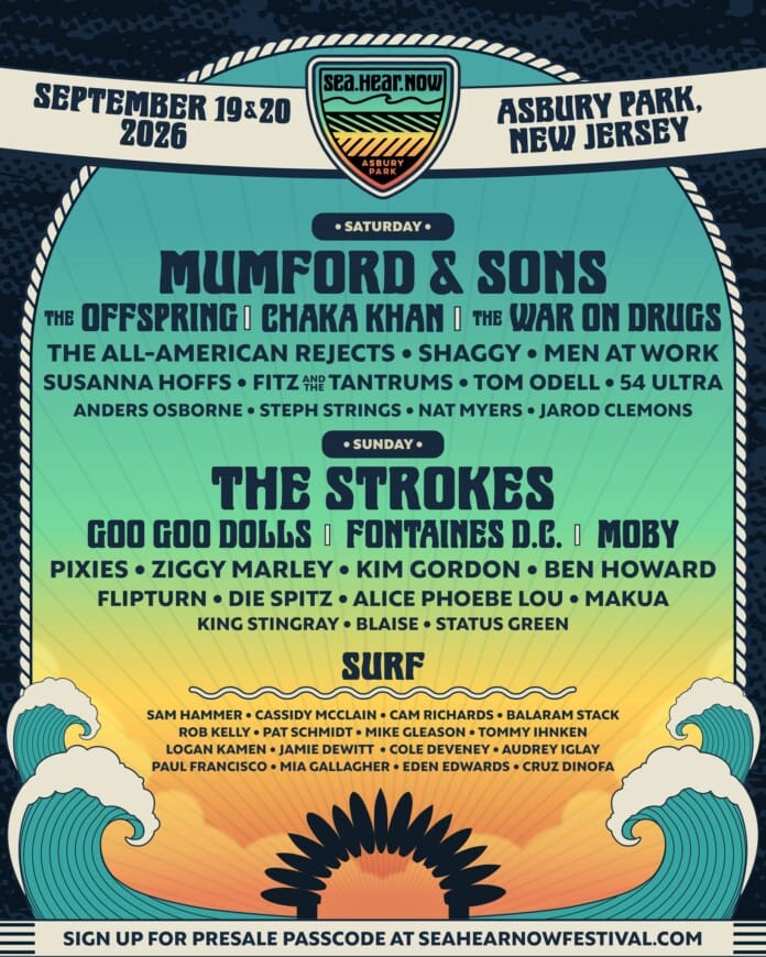 Mumford & Sons, The Strokes, The Offspring to Headline Sea.Hear.Now 2026